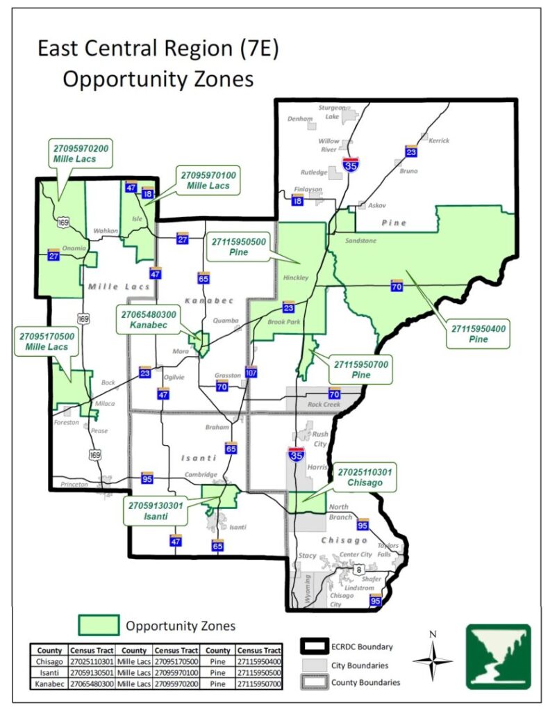 Opportunity Zones – EAST CENTRAL Regional Development Commission