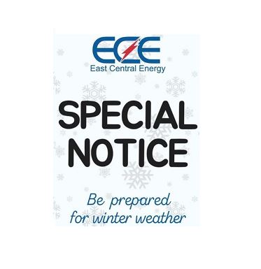 ECE – Winter Weather Notice – EAST CENTRAL Regional Development Commission