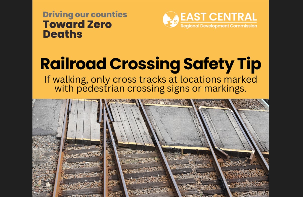 Railroad Crossing Safety Tip – EAST CENTRAL Regional Development Commission